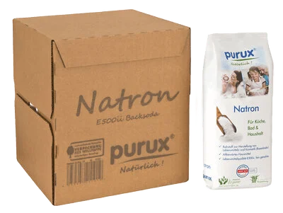 Natron Pulver 5kg + 1kg Bonus, Lebensmittelqualität nachhaltig verpackt